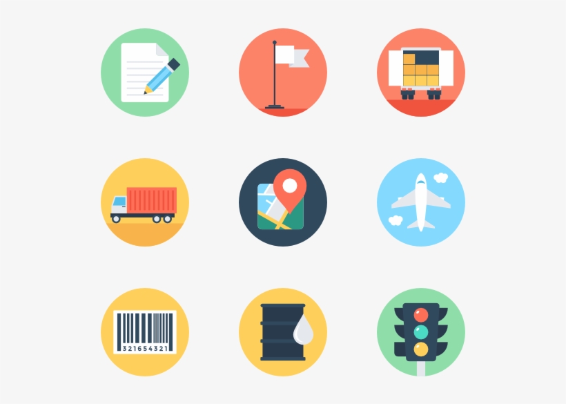 Global Logistics - Logistics Flat Icon - Free Transparent PNG Download ...