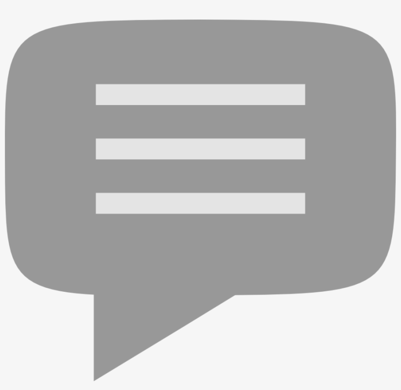 Message Icon Grey - Sms Grey Icon - Free Transparent PNG Download - PNGkey