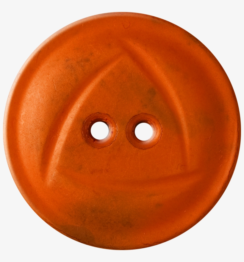 Button With Rounded Triangle Design, Orange - Circle - Free Transparent ...