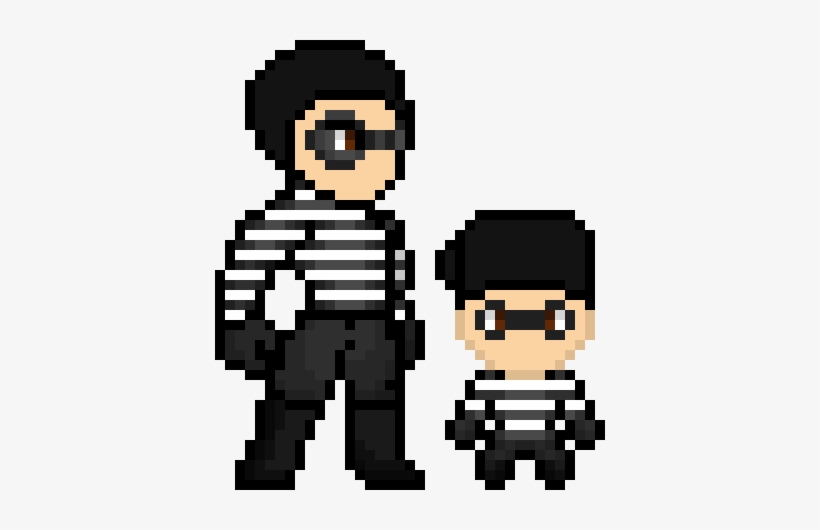 Robber Sprite - Pixel Art Superheroes Flash - Free Transparent PNG ...