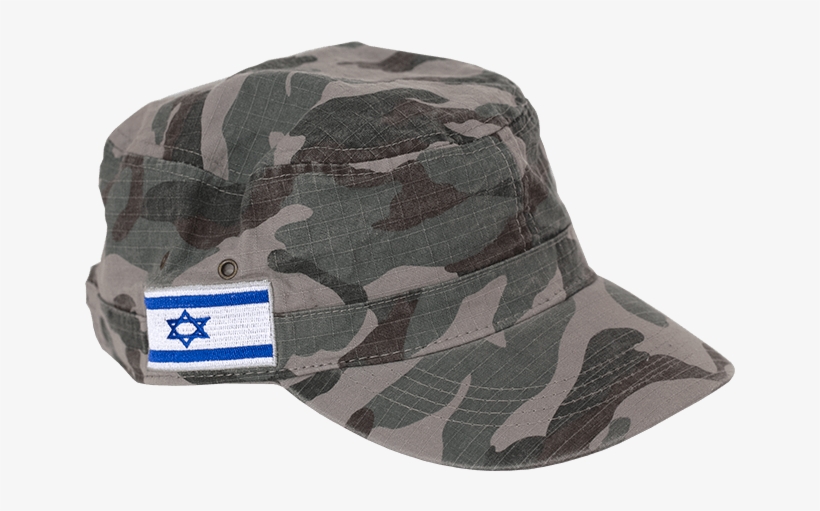 Military Style Hat With Israel Flag - Hat - Free Transparent PNG ...