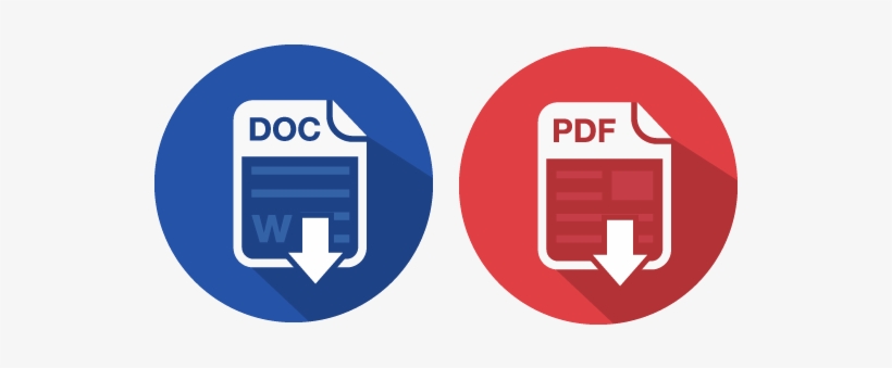 Word And Pdf Icon - Free Transparent PNG Download - PNGkey