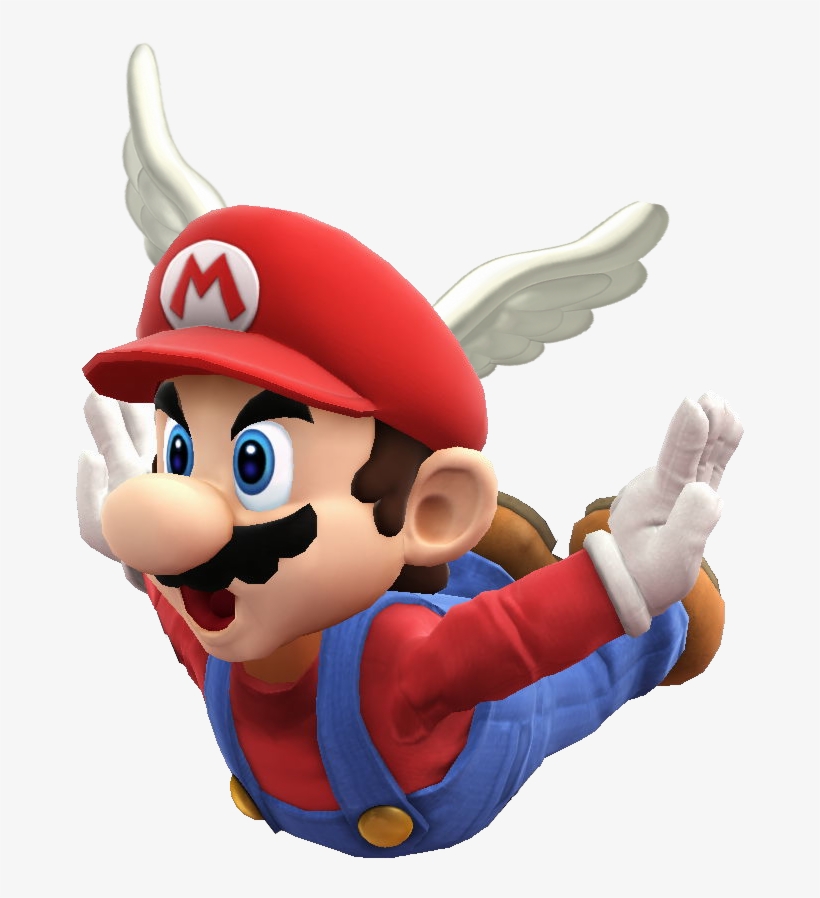 Wing Mario Flying - Peach Or Toadstool Meme - Free Transparent PNG ...