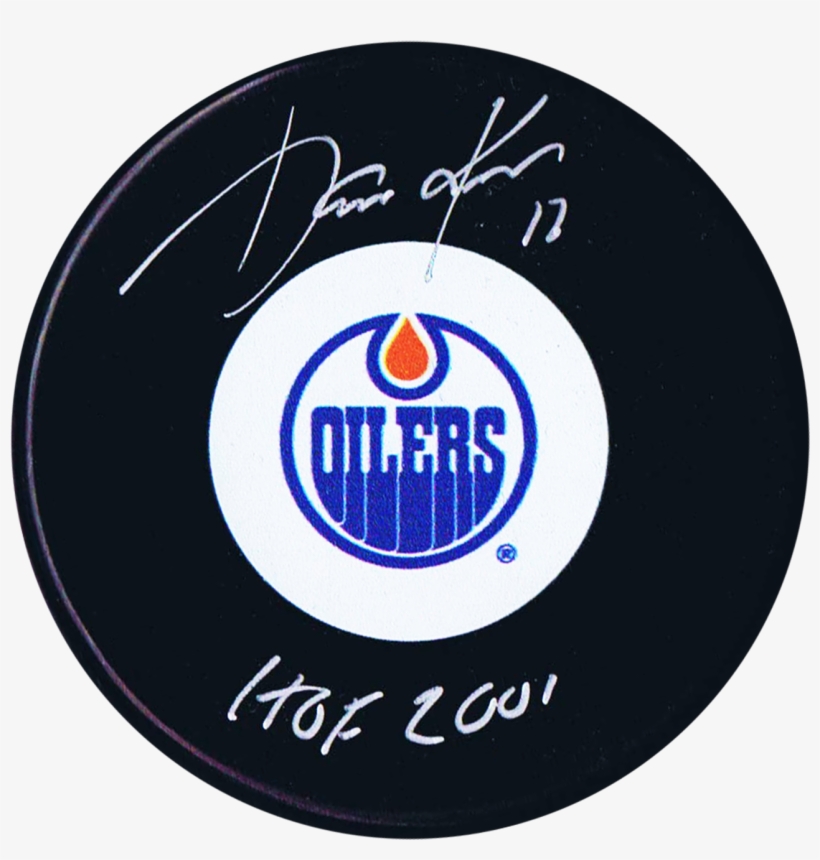 Jari Kurri Autographed Edmonton Oilers Hof 2001 Puck - Free Transparent ...