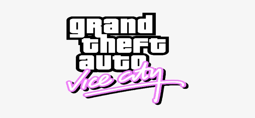 Grand Theft Auto - Gta Vice City Logo - Free Transparent PNG Download ...