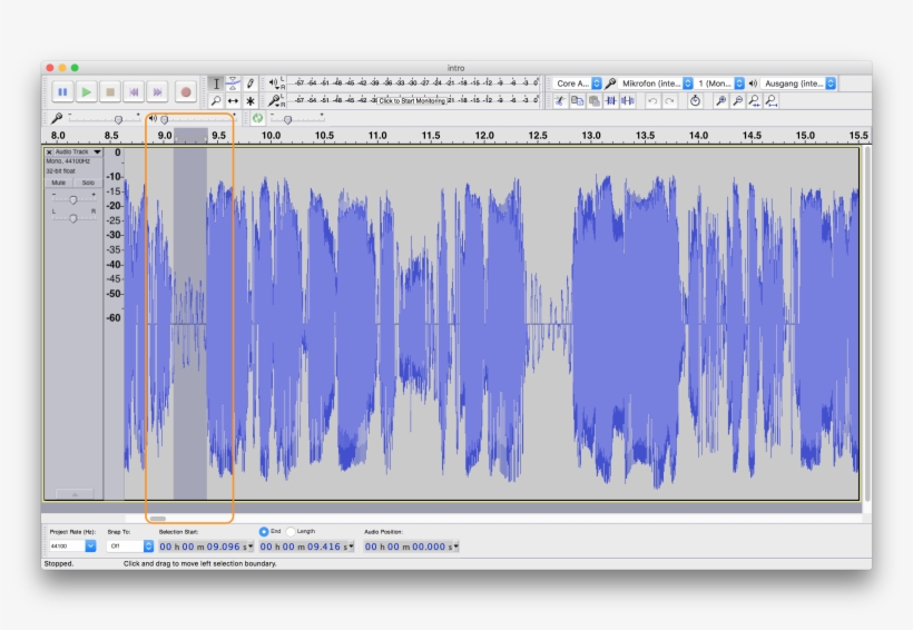 Finding A Maximum Volume Level For Applying A Noise - Audacity - Free ...