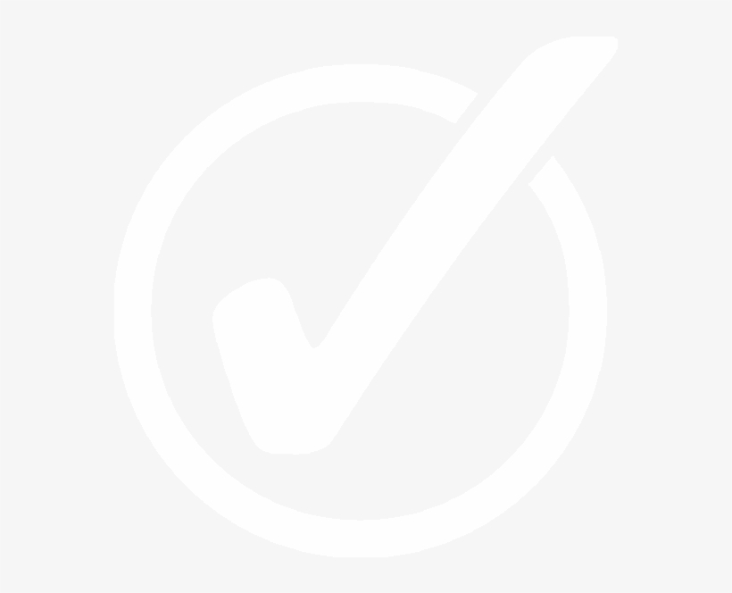 Checkmark In Circle Clip - White Check Mark Symbol - Free Transparent ...