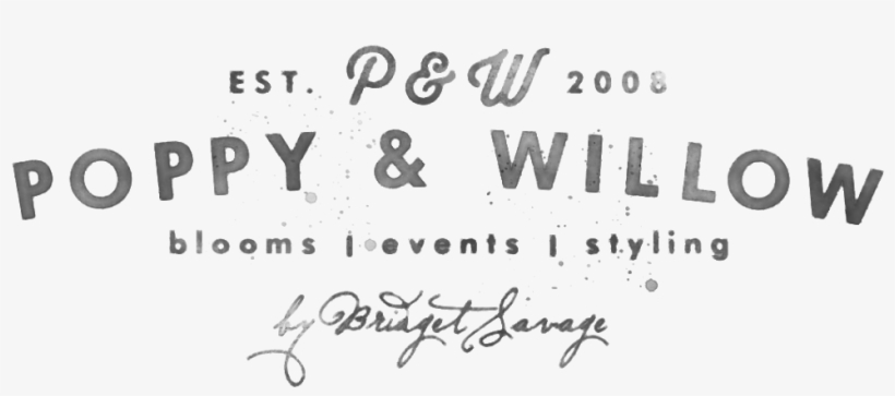 Poppy And Willow Bloom Stylist - Calligraphy - Free Transparent PNG ...