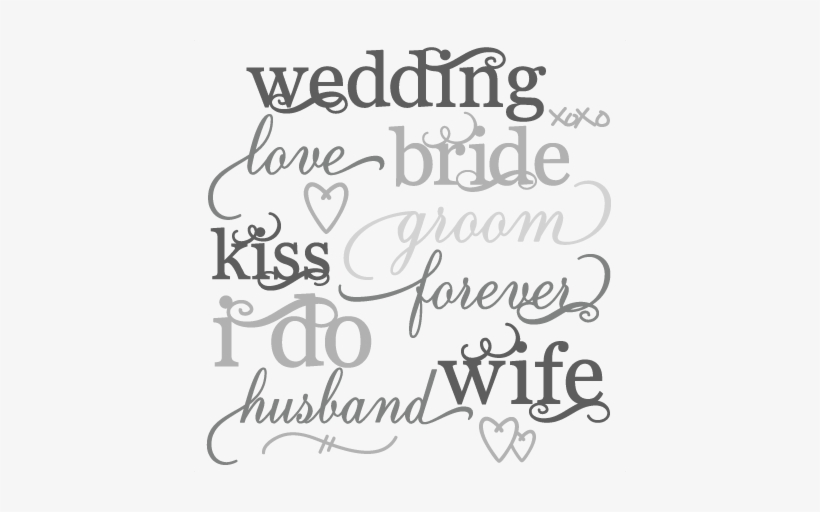 Wedding Word Png Image Background - Wedding Word Art Png - Free ...