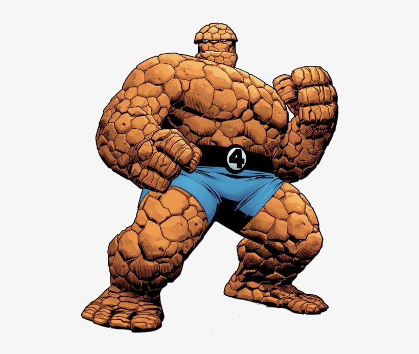 The Thing Marvel Comics - Thing Fantastic Four - Free Transparent PNG ...
