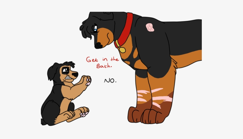 Get In The Bath - Paw Patrol Fletcher And Elsie - Free Transparent PNG ...