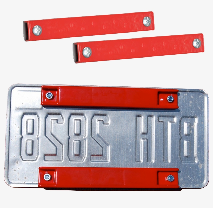 Rubber Coated Magnetic License Plate Holder Magnets - Free Transparent ...