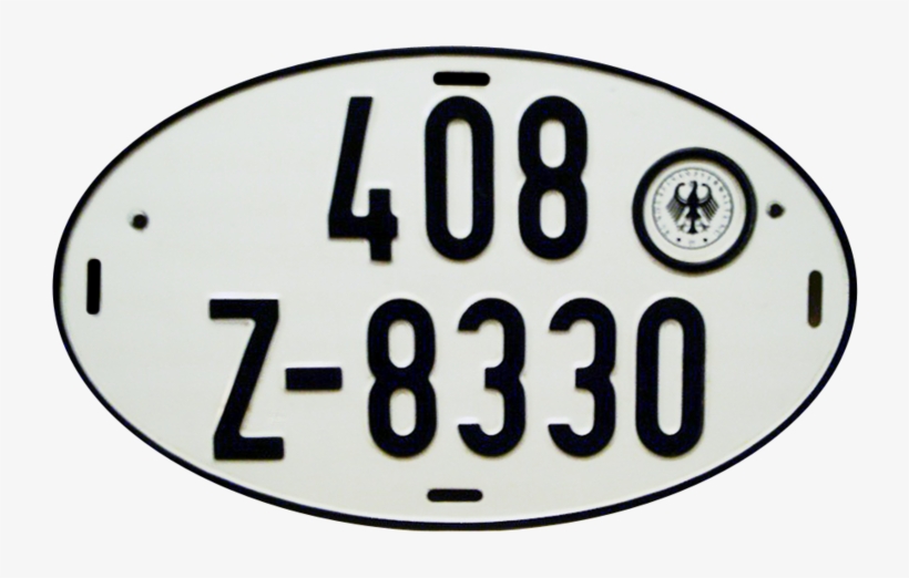 License Plate Of Germany For Export Vehicles - Old German Car Plates ...