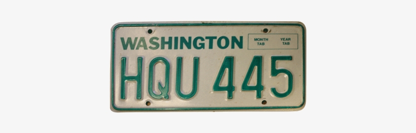 Washington - 1988 Washington License Plate - Free Transparent PNG ...