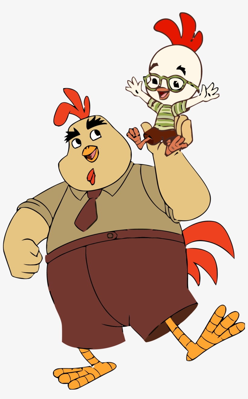 Chicken Little And Father Buck Clipart Png - Disney Chicken Little ...