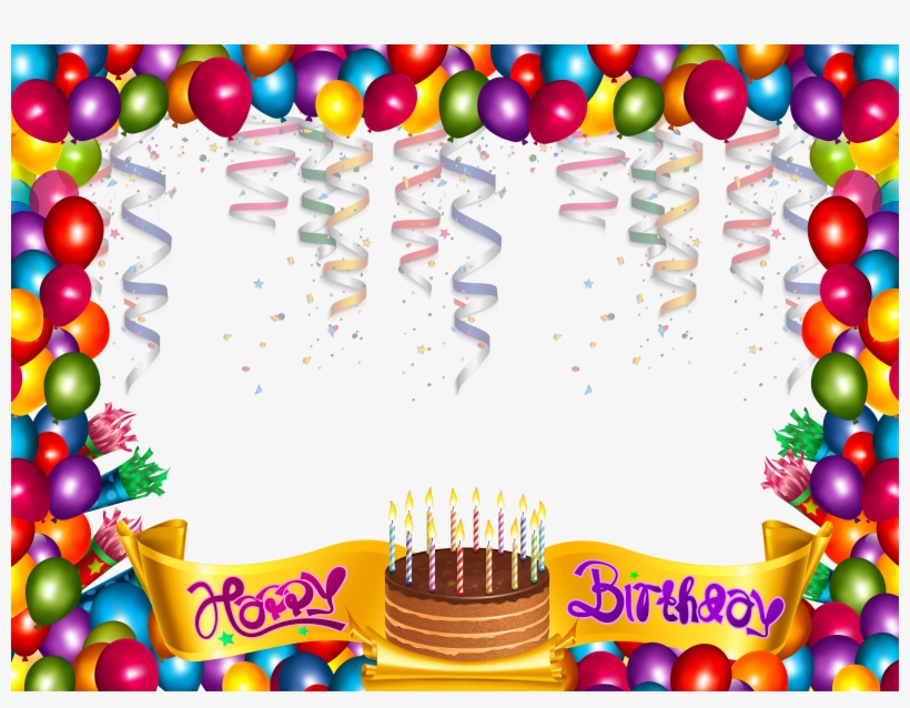 Birthday Photo Frame Png Clipart Transparent Stock - Free Transparent ...