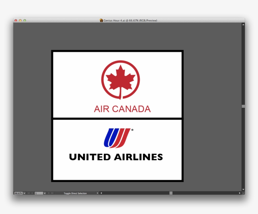 Air Canada & United Airlines Logos / Genius Hour - Custom Standard ...