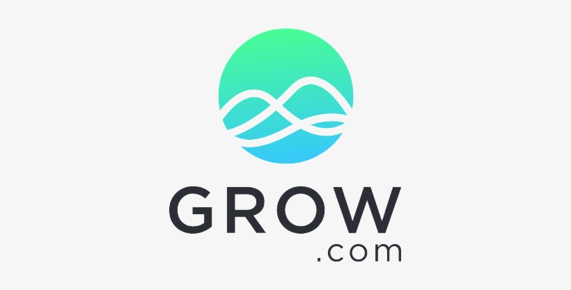 Data Flowing Into Grow Grow Logo - Graphic Design - Free Transparent ...