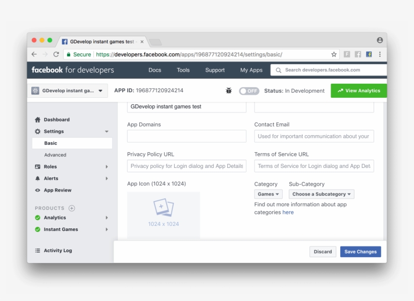Create Your App On Facebook Developers And Set The - Woocommerce - Free ...