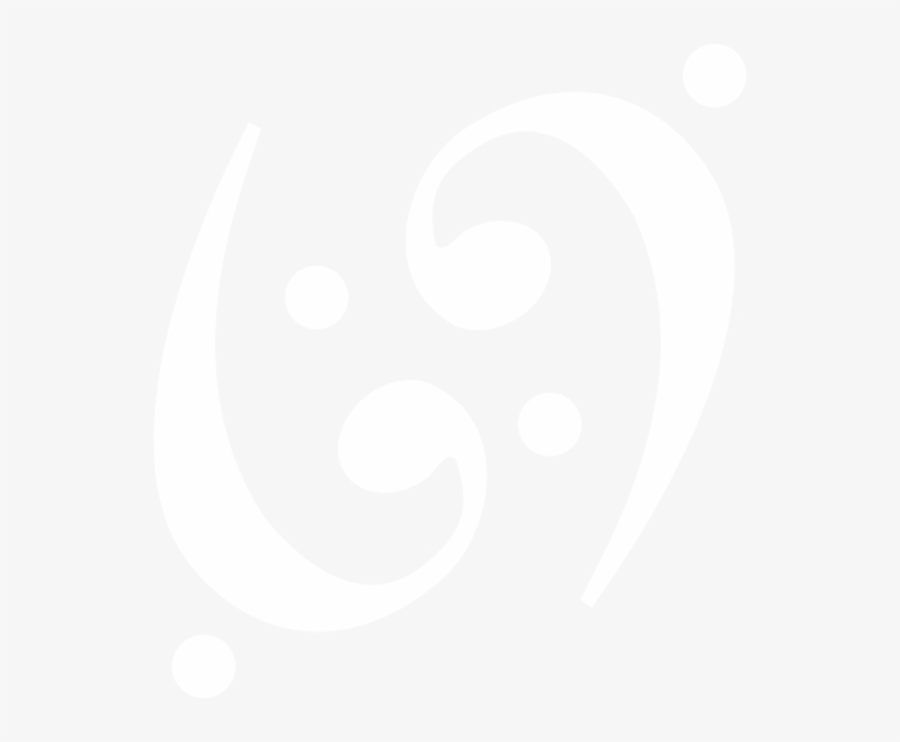 Bass Clef Note Png White - Free Transparent PNG Download - PNGkey