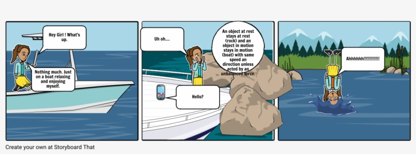 Newton's 1st Law Comic - Free Transparent PNG Download - PNGkey