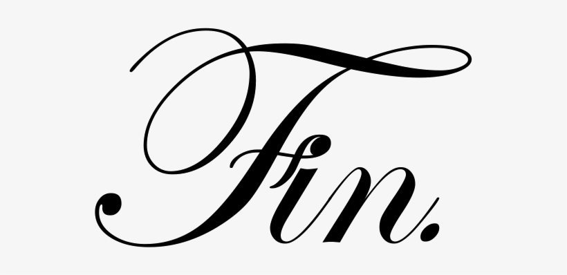 El Fin - Fin En Letra Cursiva - Free Transparent PNG Download - PNGkey