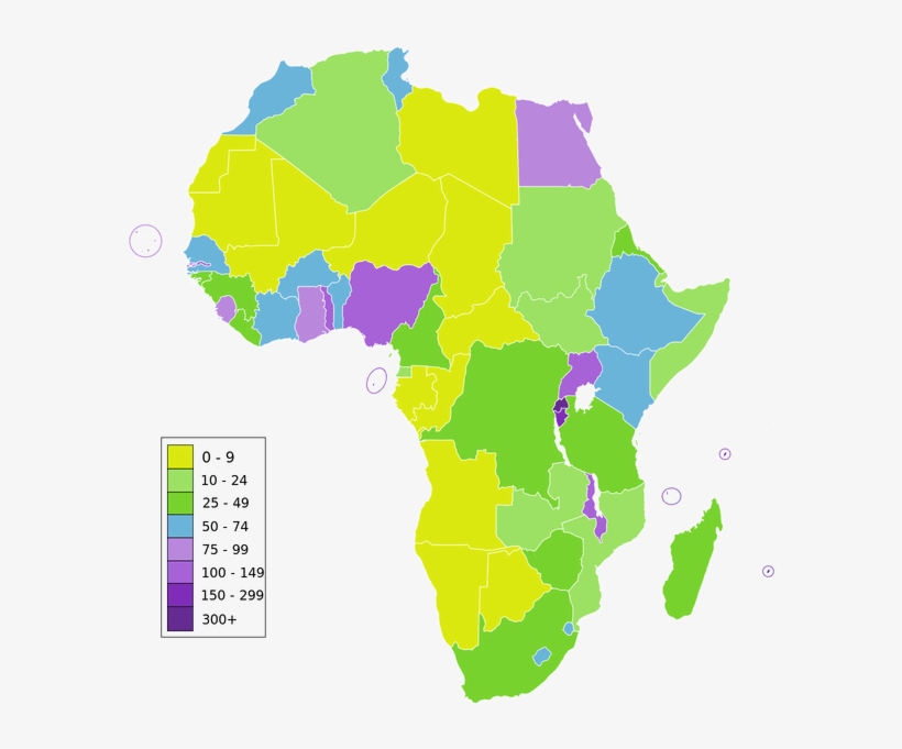 Vector Download Map O World Maps - Population Map Of Africa 2017 - Free ...