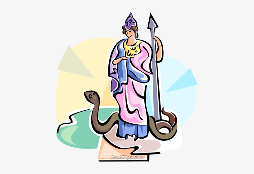 Greek Mythology Athena Royalty Free Vector Clip Art - Greek Mythology ...