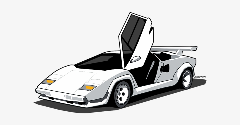 Picture Free Library Drawing Lambo Lamborghini Countach - Lamborghini ...