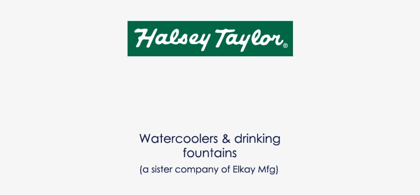 Image Showing Halsey Taylor Logo And Products Offered - Information ...