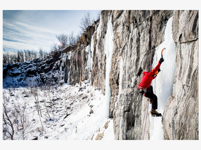 Ice Climbing At Casket Quarry - Climbing - Free Transparent PNG ...