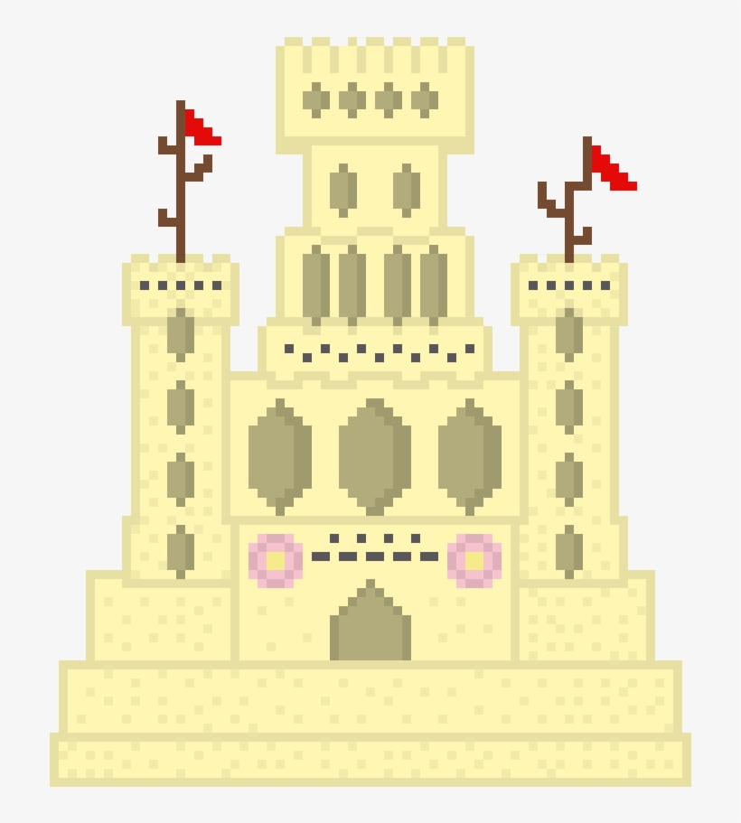Sand Castle - Pixel Art - Free Transparent PNG Download - PNGkey