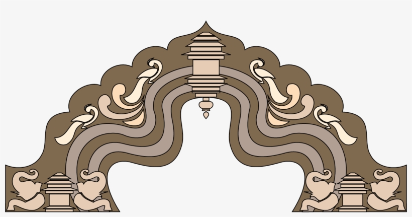 Arch - Indian Temple Arch Design Vector - Free Transparent PNG Download ...