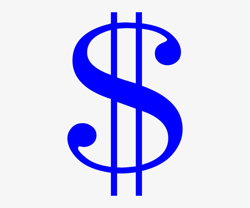 Blue Dollar Sign Svg Clip Arts 378 X 600 Px - Free Transparent PNG ...