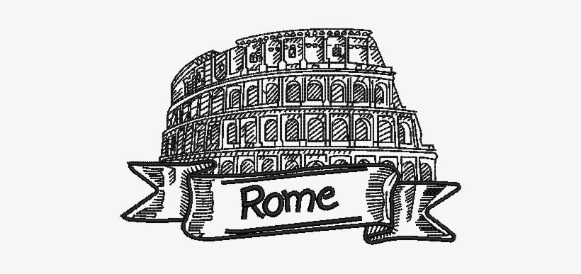 Label - Rome Drawing - Free Transparent PNG Download - PNGkey
