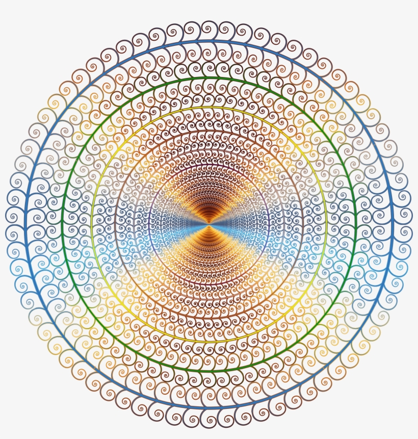 Prismatic Spiral Tree Circle 2 No Background Svg Transparent - Circle ...