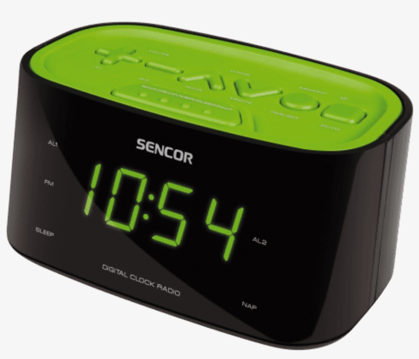 More Views - Sencor Src 180 Gn Green Radio Alarm Clock - Free ...