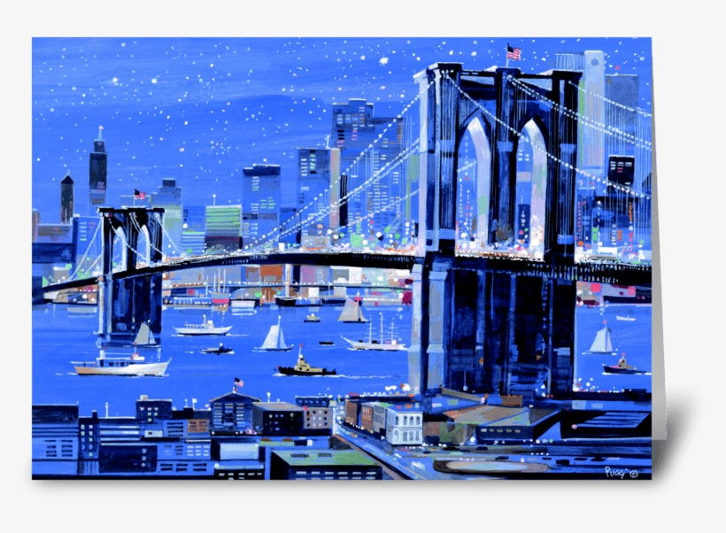 Brooklyn Bridge By Albert J - Sea - Free Transparent PNG Download - PNGkey