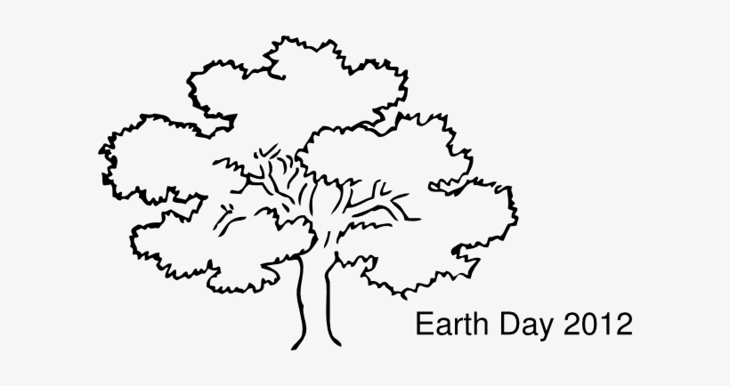 Earth Day Tree Clip Art - Tree In Black And White - Free Transparent ...
