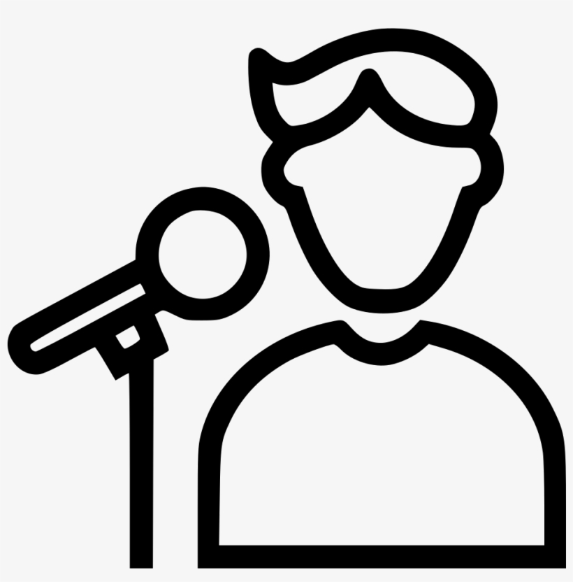 Png File - Singer Line Icon - Free Transparent PNG Download - PNGkey