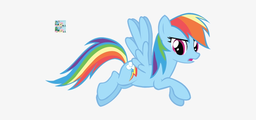 Rainbow Dash Flying Vector