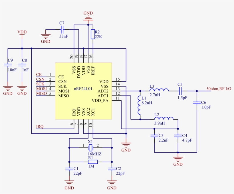 15, 2 February 2016 - Nrf24l01 Circuit Diagram - Free Transparent PNG ...