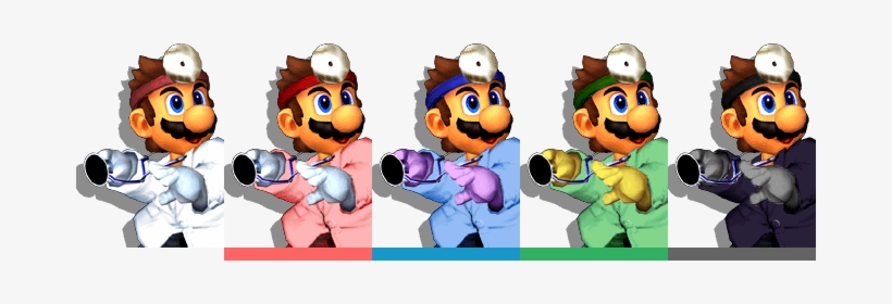 Mario Palette - Dr Mario Melee Colors - Free Transparent PNG Download ...