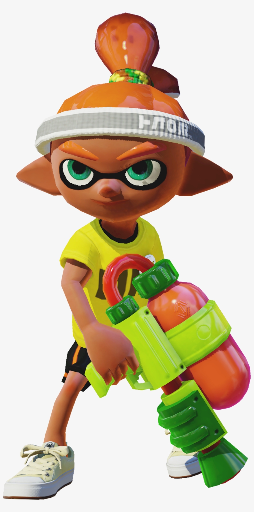 Inkling With A Splattershot - Splatoon Inkling Png - Free Transparent ...