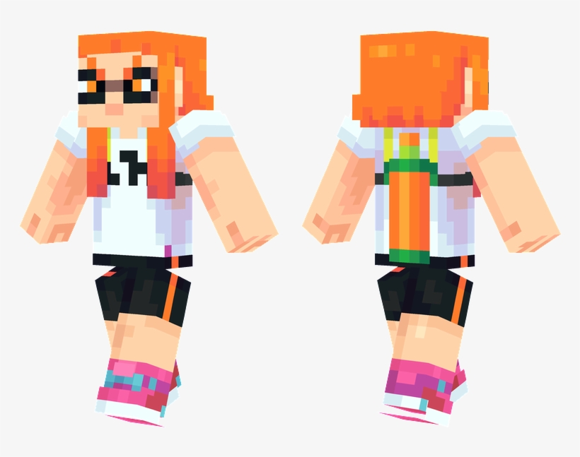 Orange Inkling Girl - Inkling - Free Transparent PNG Download - PNGkey