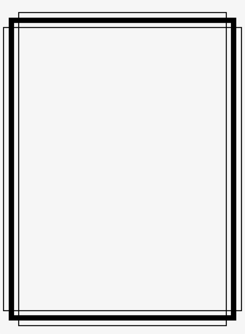 Border 6 By @arvin61r58, Simple Black And White Border, - Simple Black ...