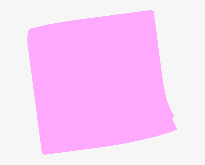 Post-it Clipart Pink - Pink Post It Note Png - Free Transparent PNG ...