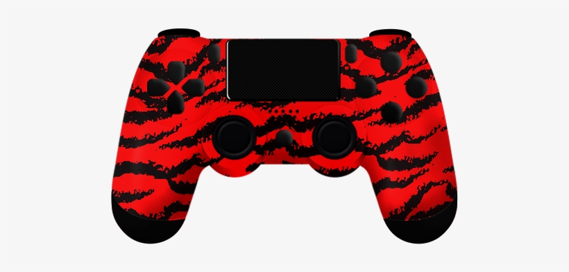 Red Tiger Controllers Ps4 - Playstation 4 - Free Transparent PNG ...