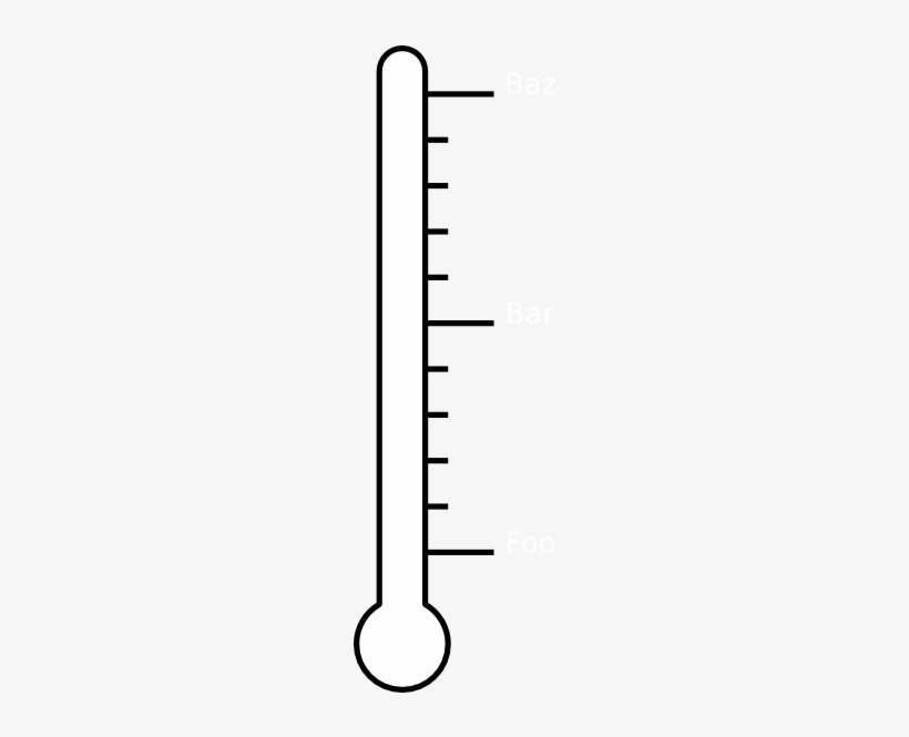 Fundraising Thermometer - Thermostat For Fundraising - Free Transparent ...