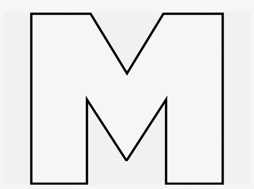 Black Letter M - Green And Blue Background - Free Transparent PNG ...